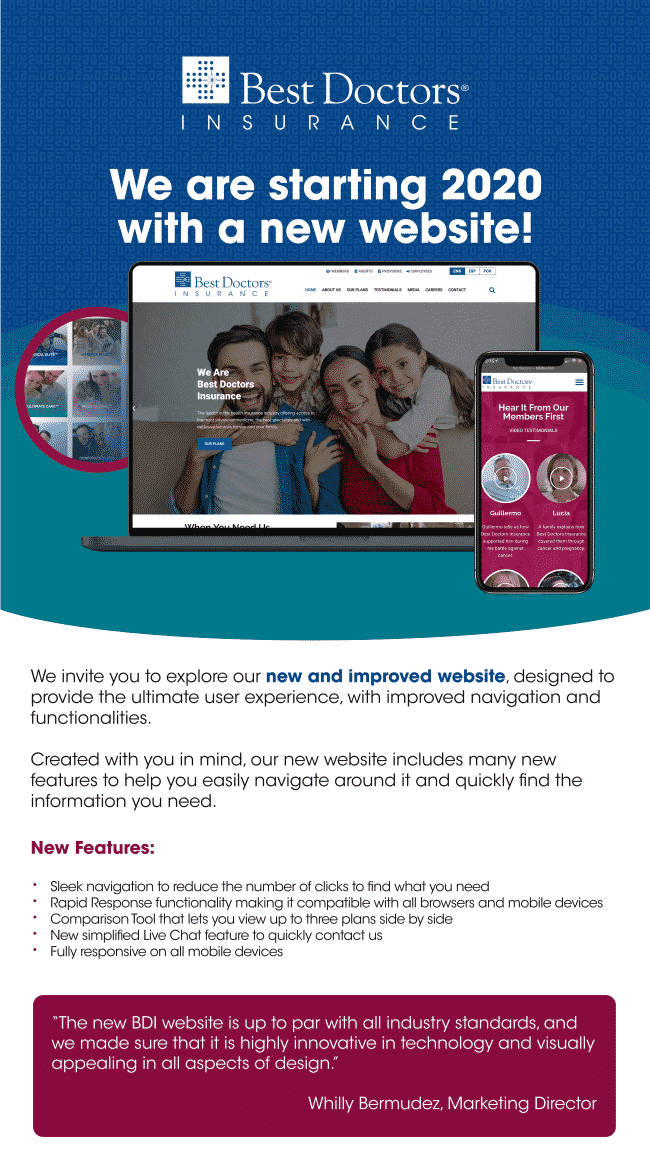 Best Doctors Insurance Launches New Website for 2020 | Best Doctors ...